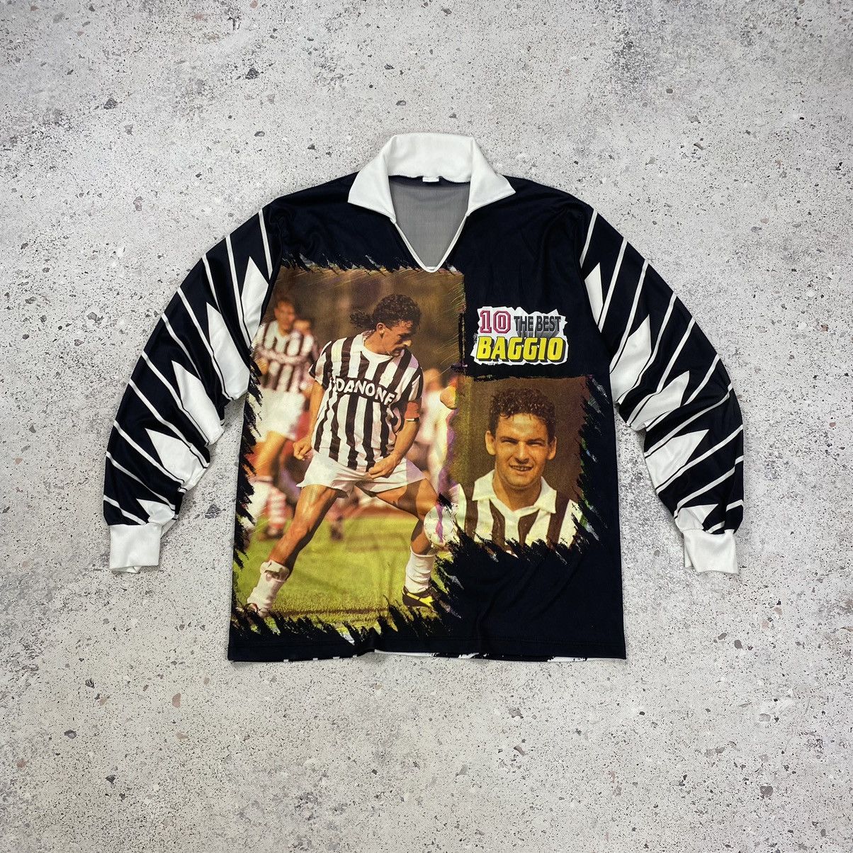 Vintage 1992-1994 Juventus Roberto Baggio Jersey Vintage Over Print ...