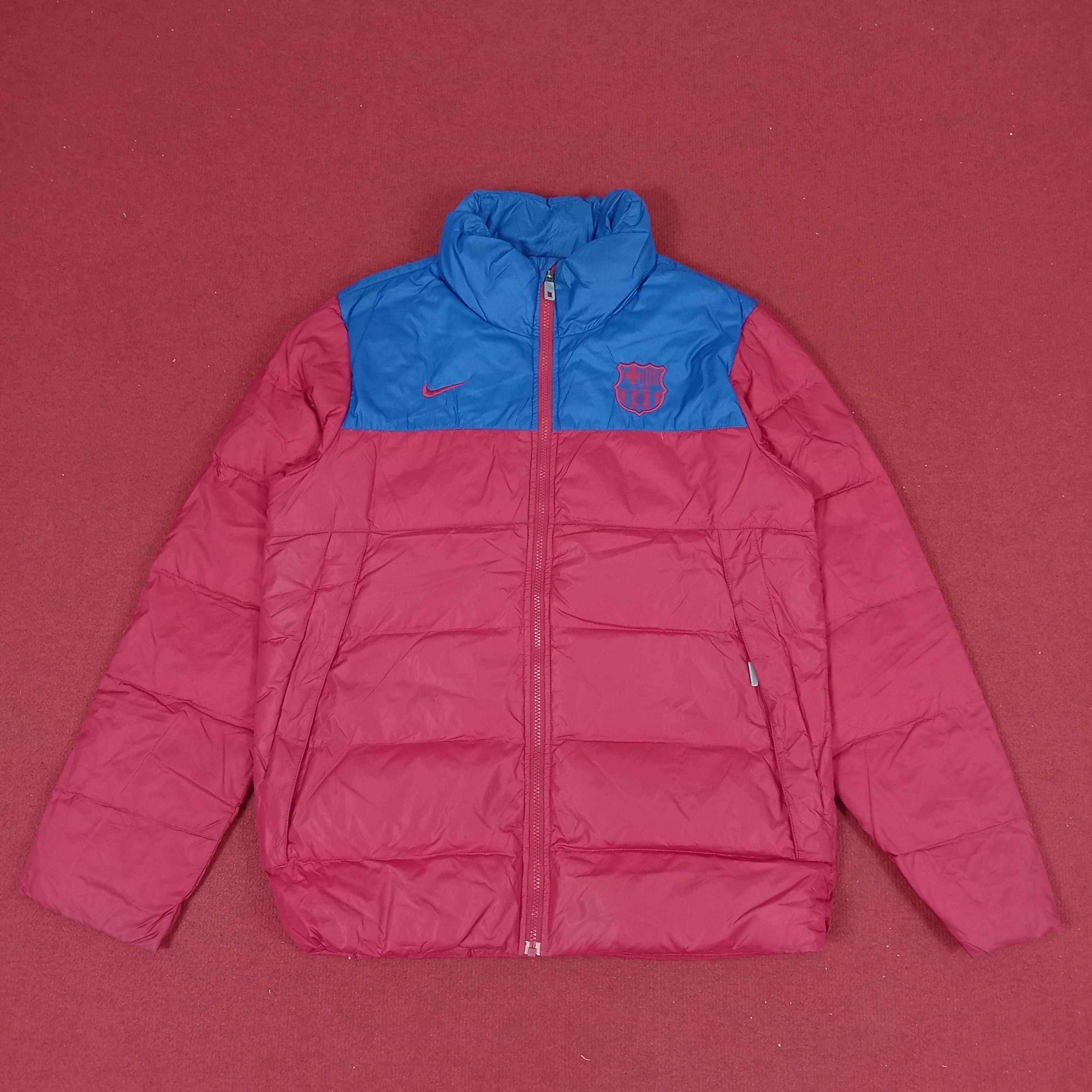 F.C. Barcelona × Nike × Vintage Barcelona Football Club Nike Puffer ...