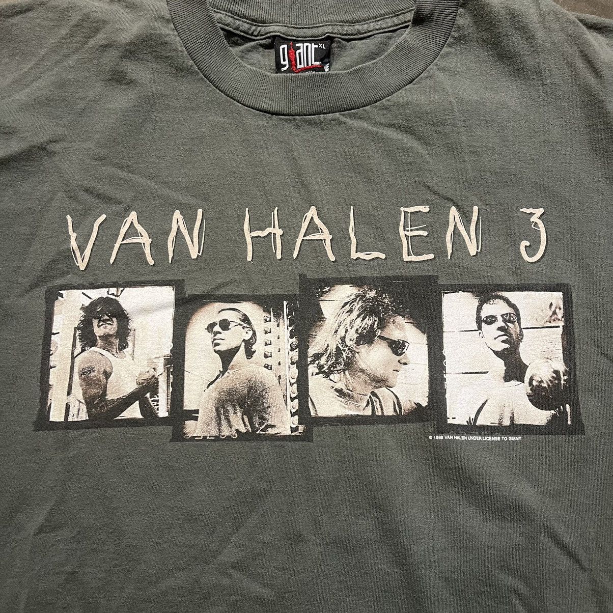 Vintage Vintage 1998 Van Halen 3 Green Band Tour T-Shirt | Grailed