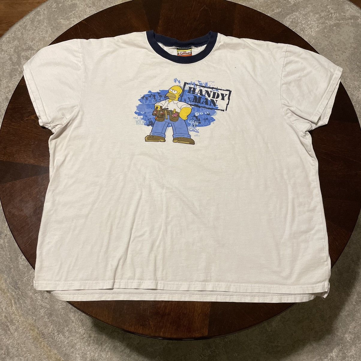 The Simpsons × Vintage Vintage Y2K 2000s Homer Simpson Hard Work Short ...
