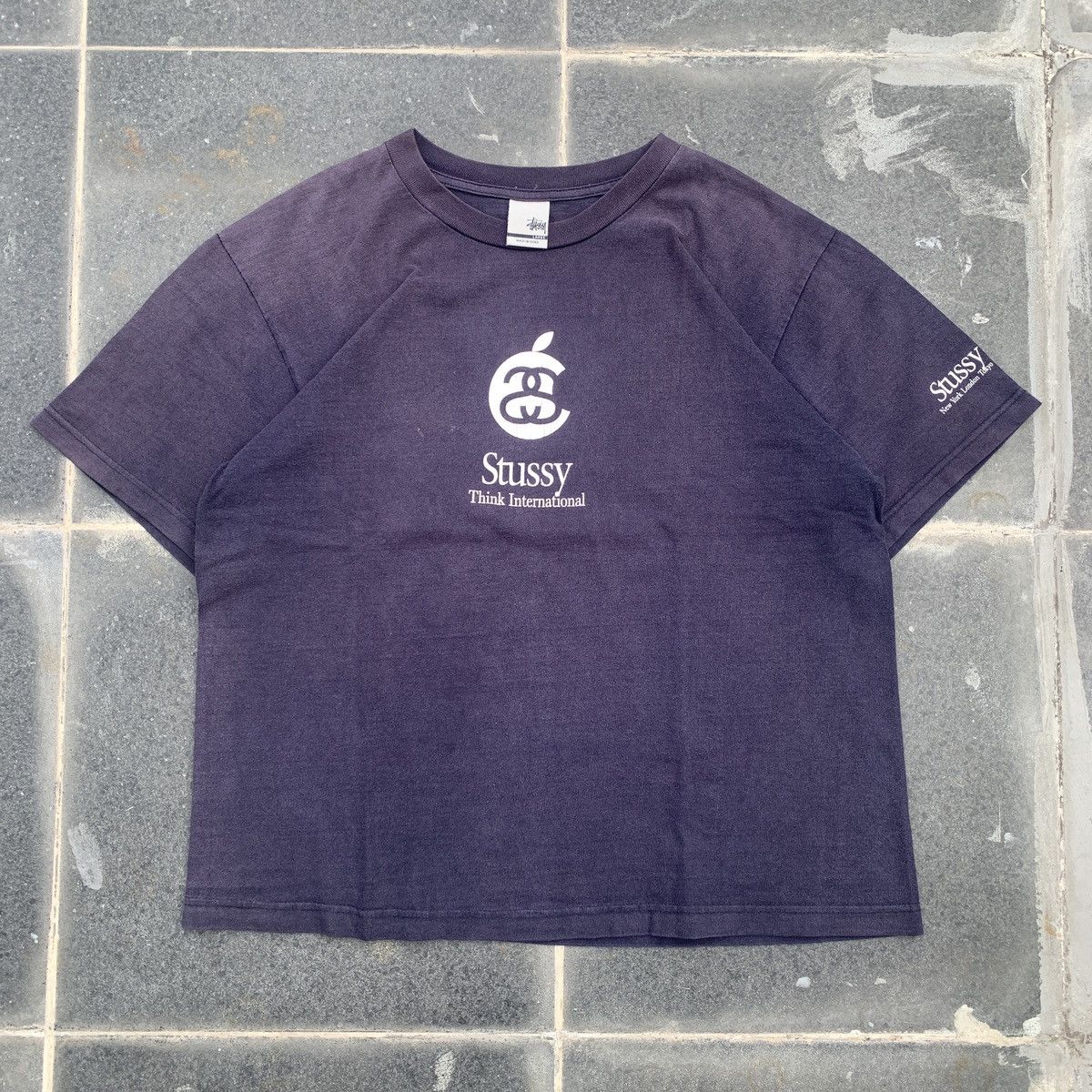Streetwear × Stussy × Vintage Vintage Stussy Rip Off Apple | Grailed