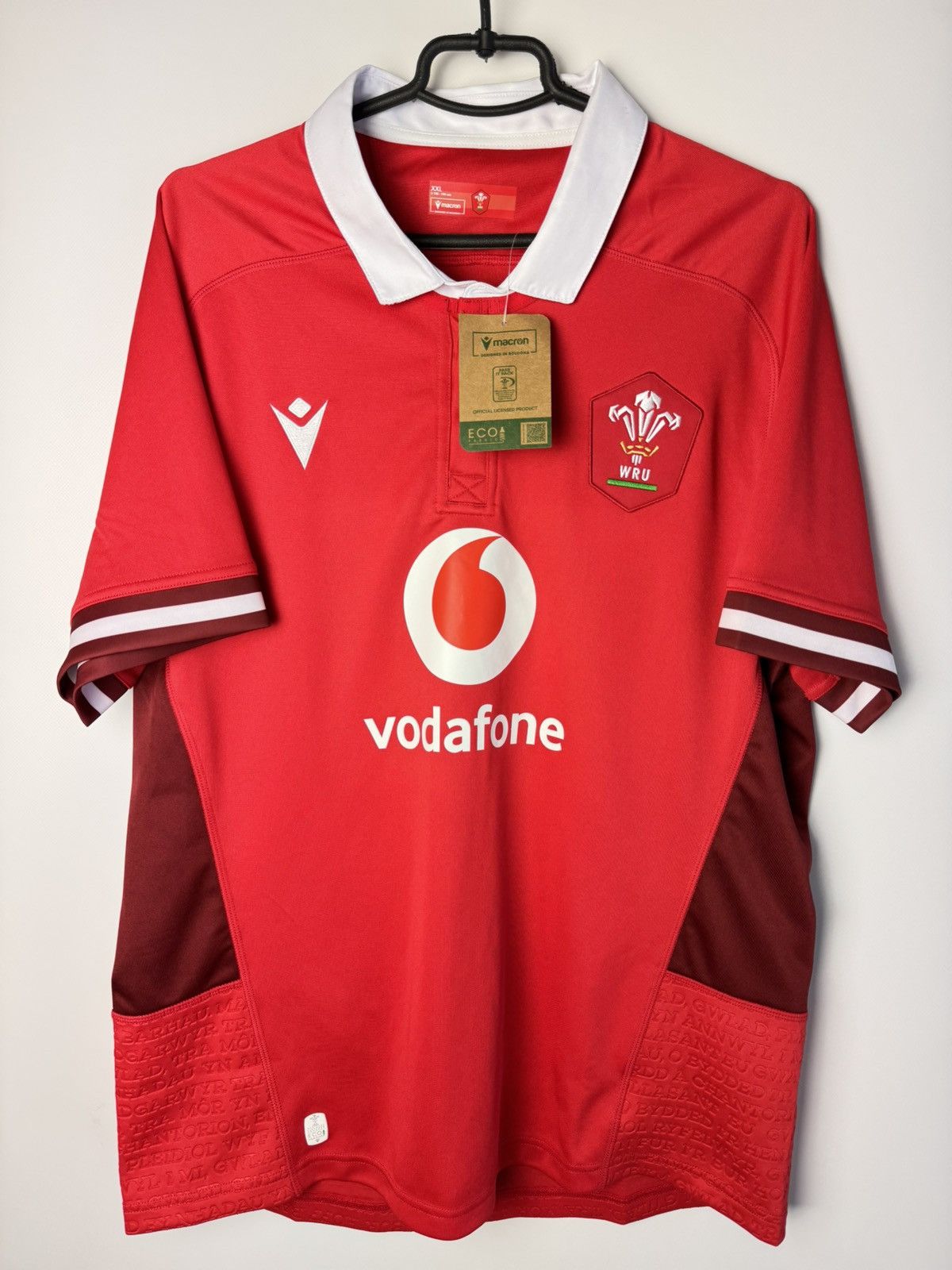 Vintage WRU Wales 2023 2024 Home Rugby Shirt Jersey Macron | Grailed