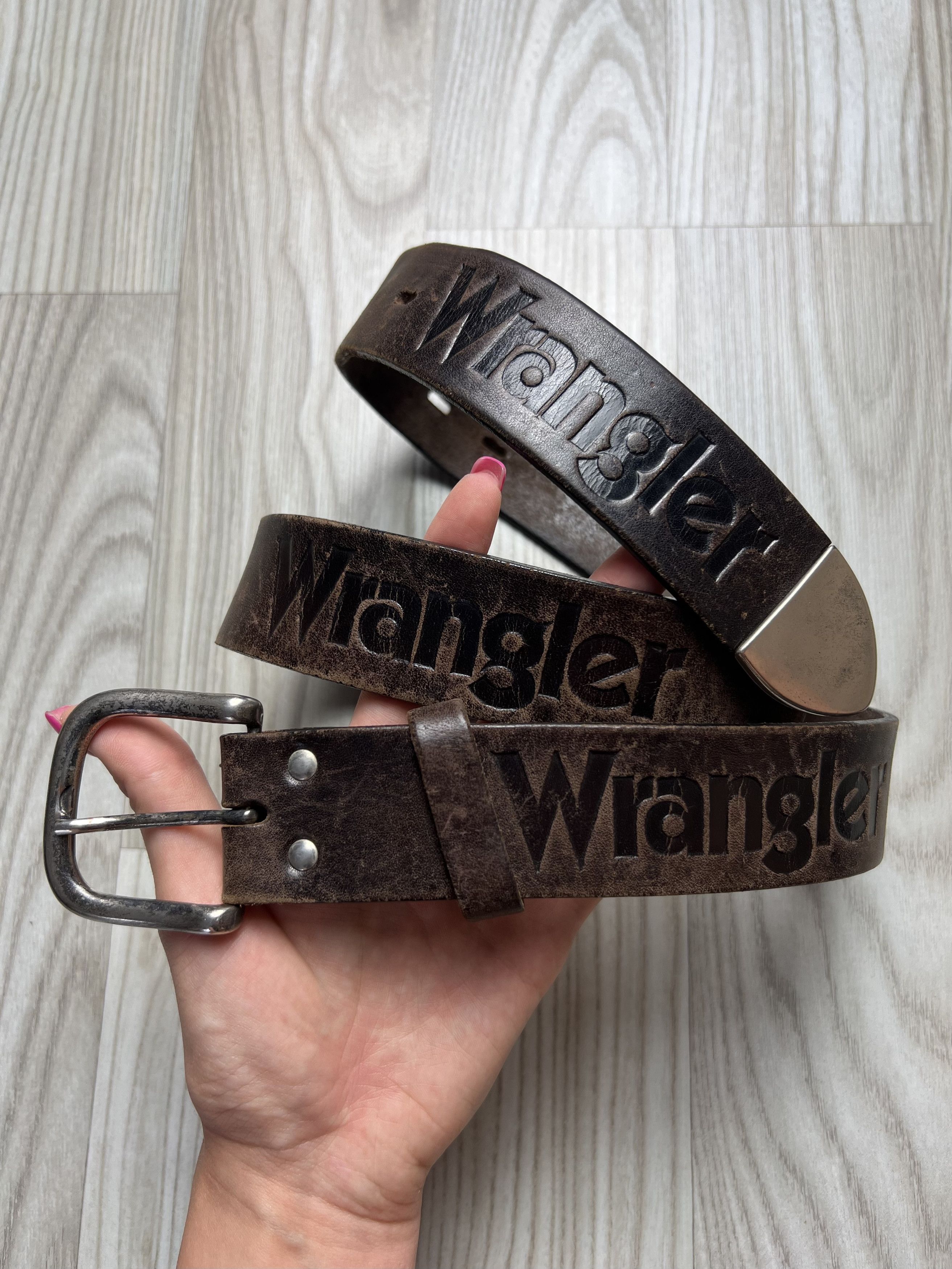 Wrangler Vintage Wrangler Cow Leather Belt 🔥💥 | Grailed
