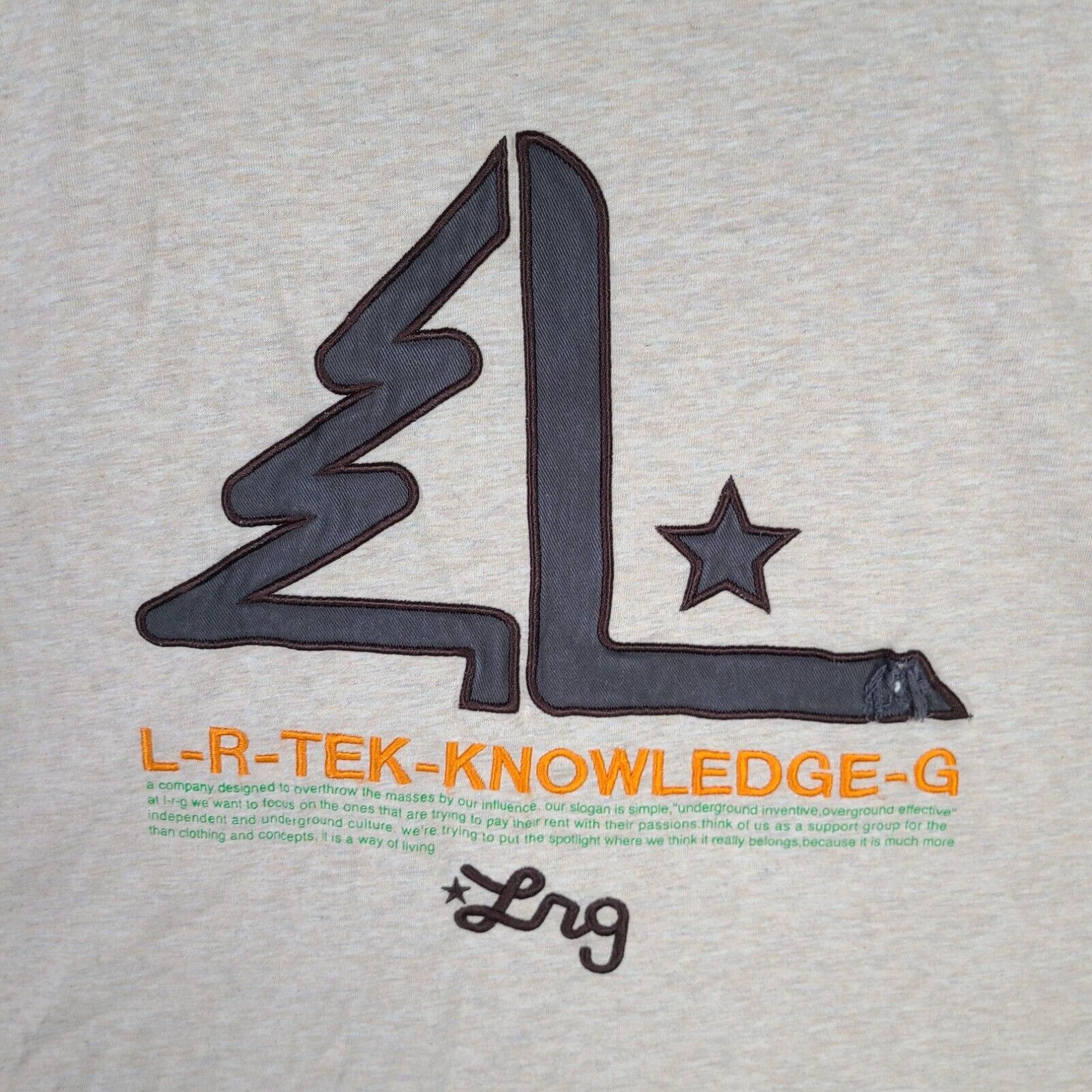 Vintage LRG Lifted Research Group T Shirt Mens Large Tek Knowledge Streetwear Recycle L | Grailed