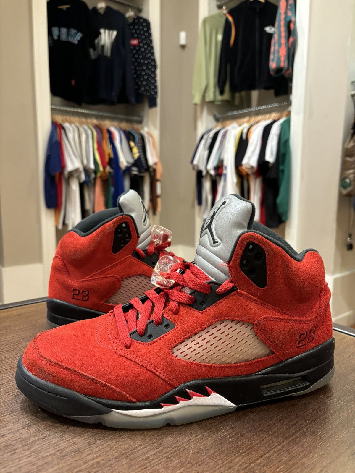 Jordan Brand Jordan 5 Retro Raging Bull Red (2021) | Grailed