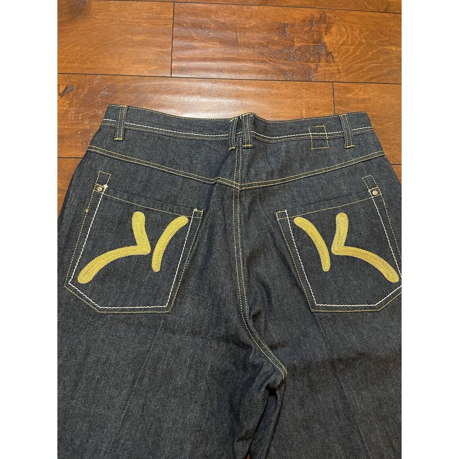 Kani Extremely baggy y2k Kani Gold “JNCO style” Size 38x15 | Grailed