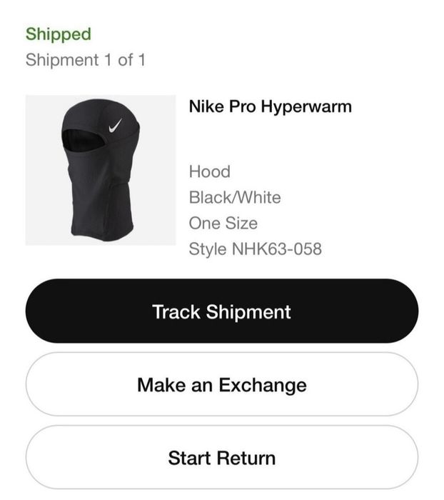 Nike Nike Pro Hyperwarm Hood Ski Mask Shiesty | Grailed