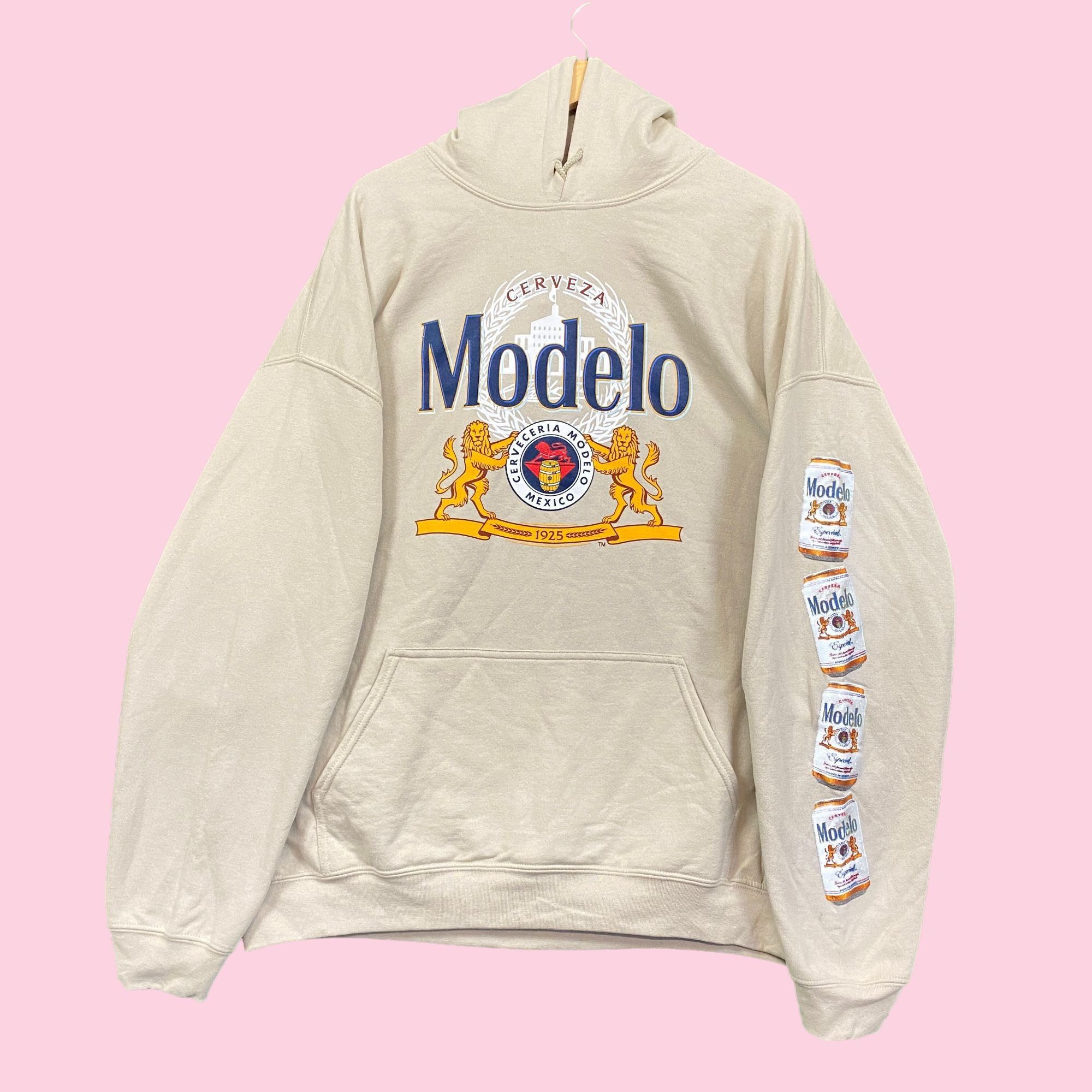Other × Streetwear Cerveza Modelo Mexico 1925 Poster Oversized Hoodie ...