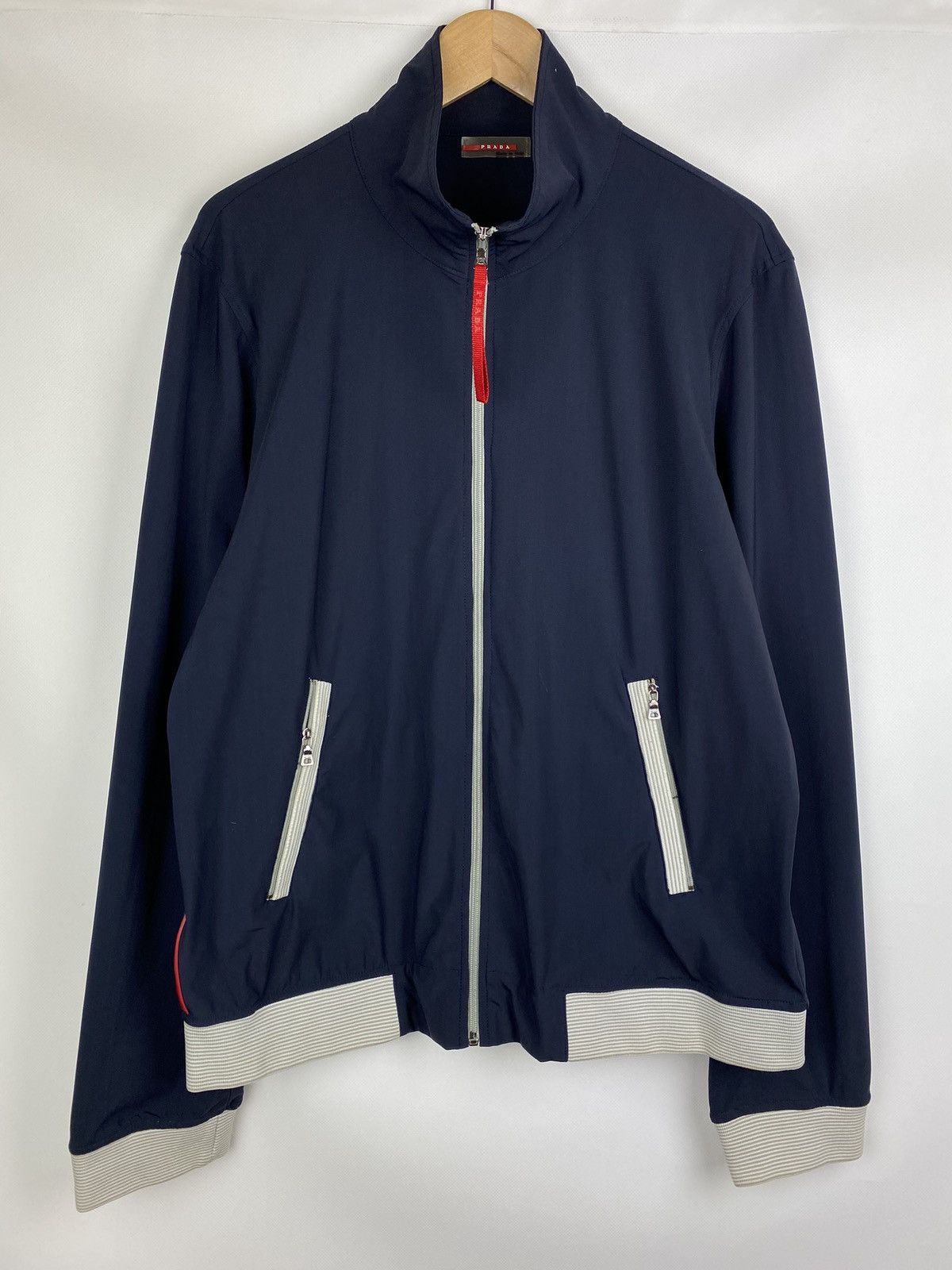 Prada × Vintage Prada vintage track top light jacket | Grailed