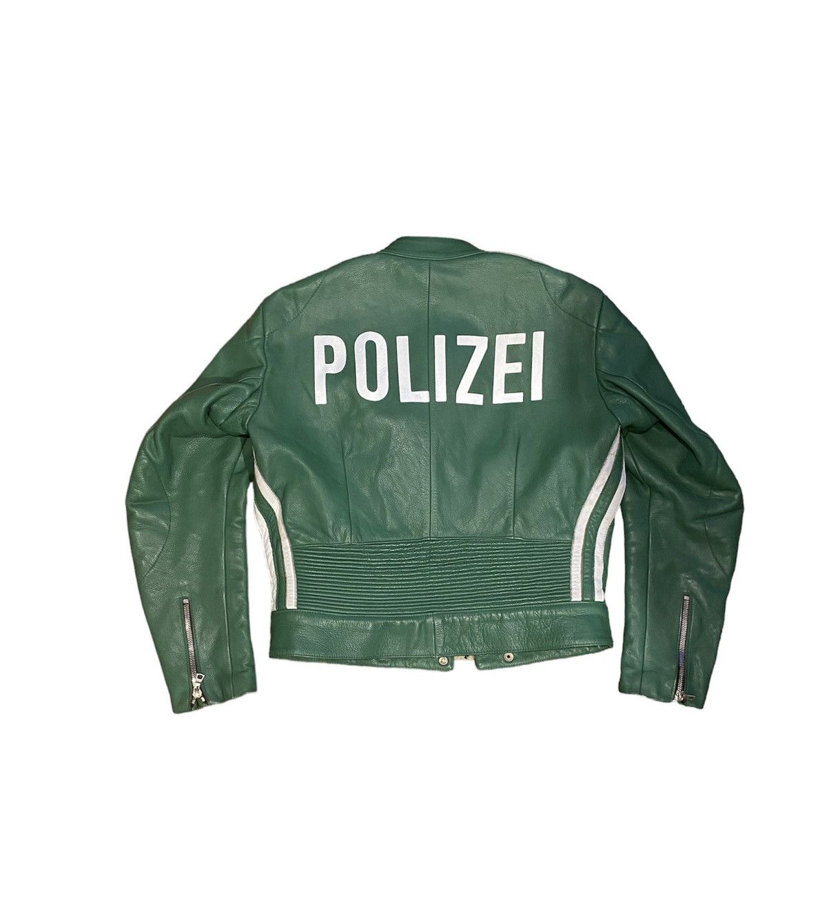 Archival Clothing × Police archive 80s german "polizei" biker leather ...