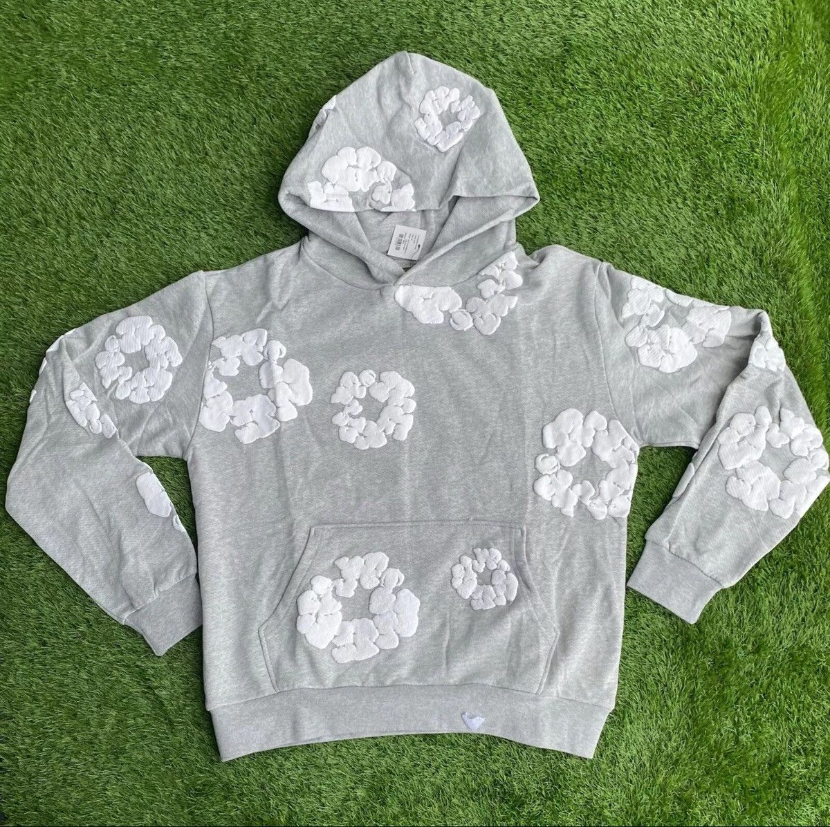 DENIM TEARS *NEW* Denim Tears Gray Cotton Wreath hoodie | Grailed