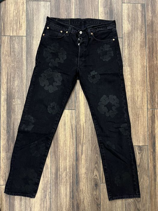 Denim Tears Denim Tears Black Mono Jeans 33w Grailed