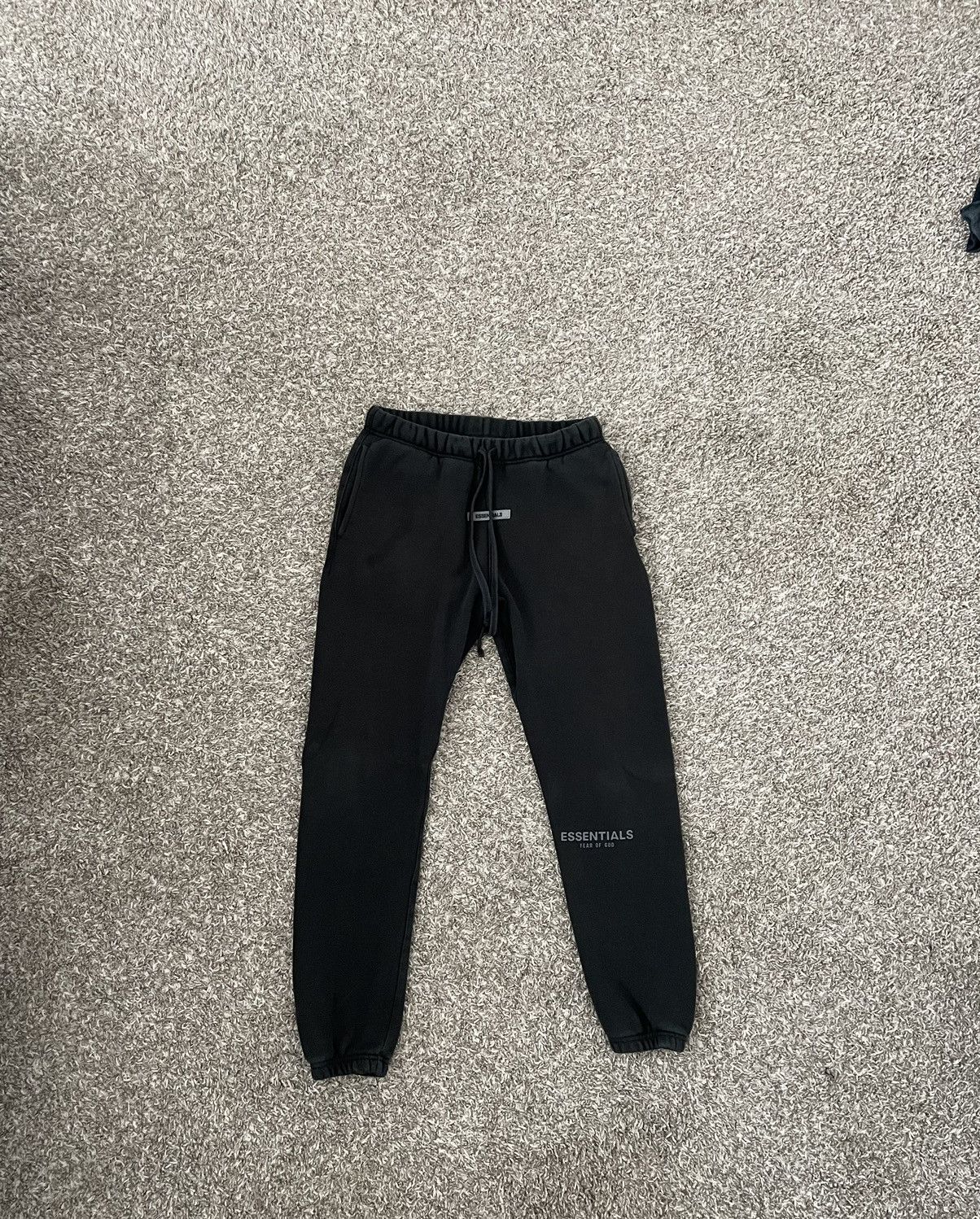 Fear of God Fear of God Essentials Black Sweatpants | Grailed