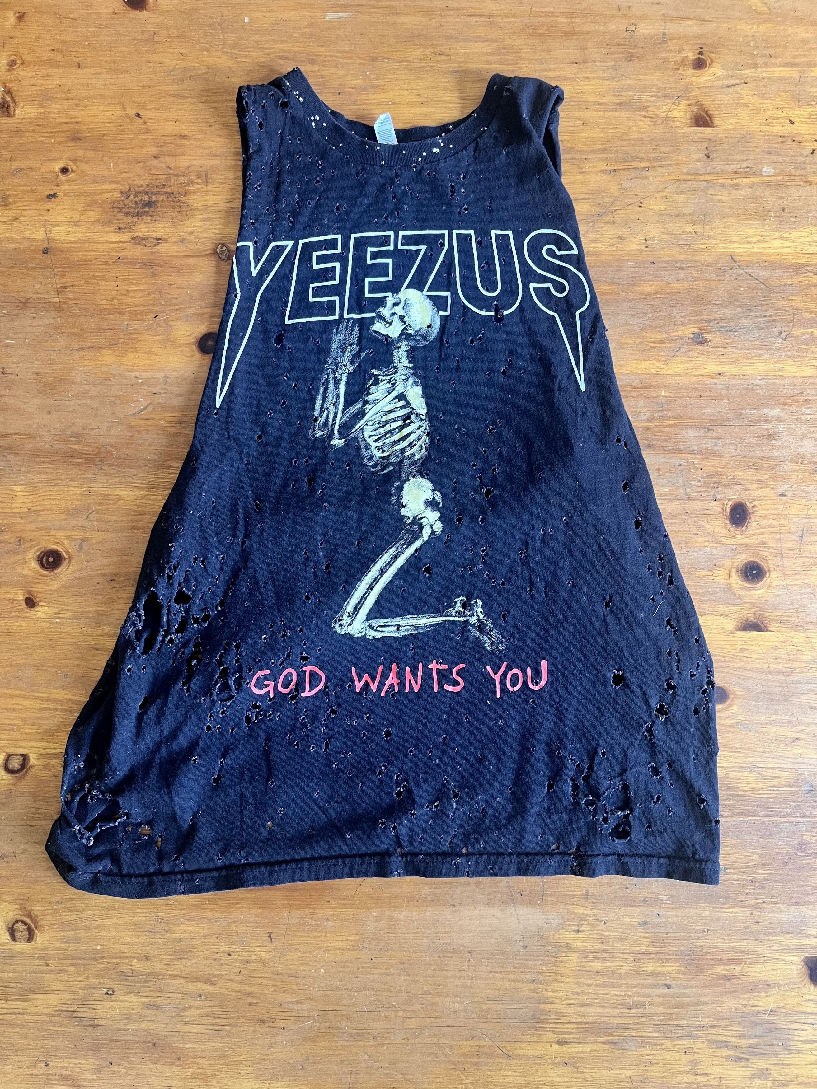 Kanye West Bootleg Yeezus Tour DIY Tank Top | Grailed