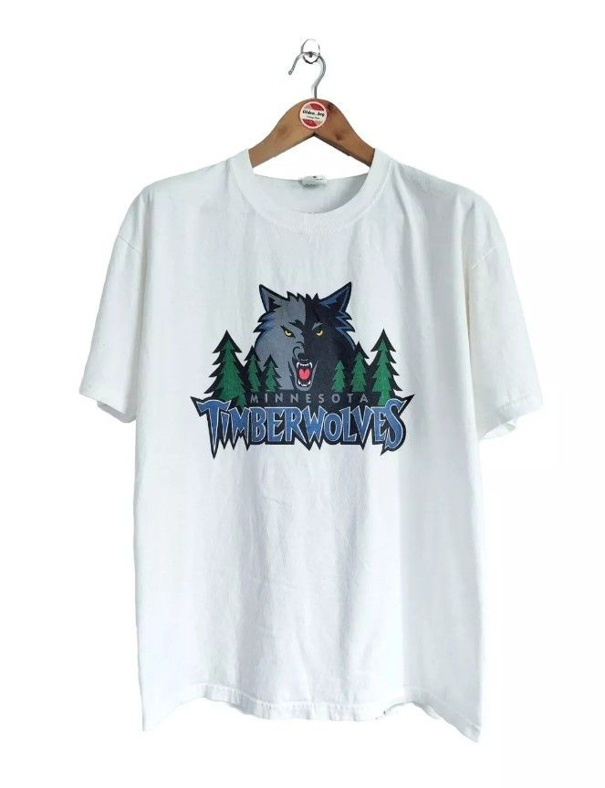 Anvil × NBA × Vintage Vintage Minnesota Timberwolves "Unleashed" 90s T ...