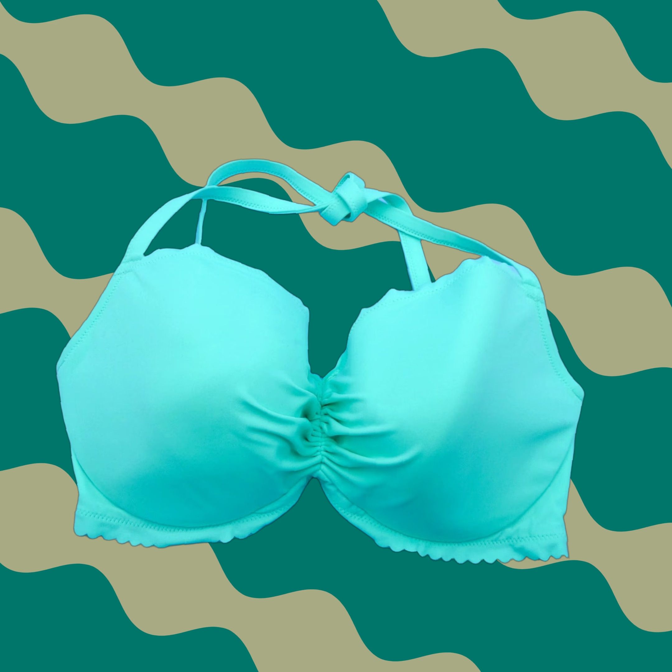 Victoria's Secret Victoria's Secret Bikini Top Turquoise Bombshell ...