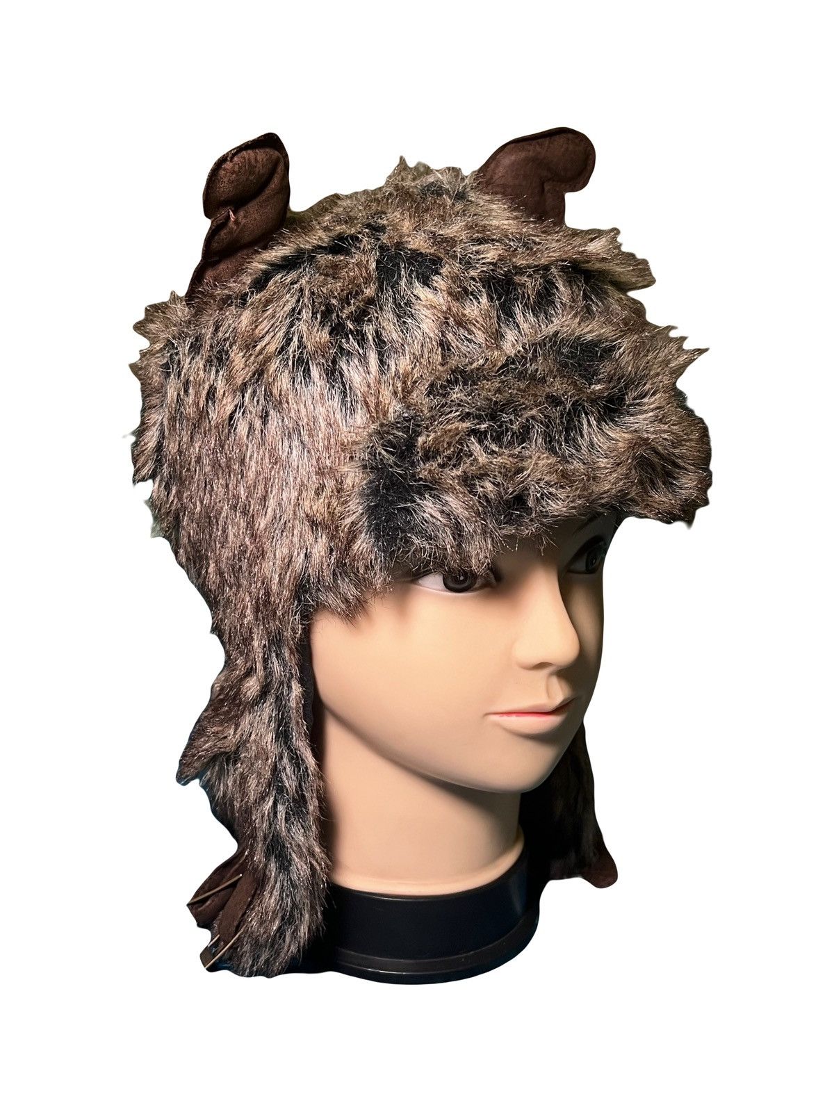 Avant Garde × Streetwear × Vintage Furry Animal Ears Faux Fur Trapper ...