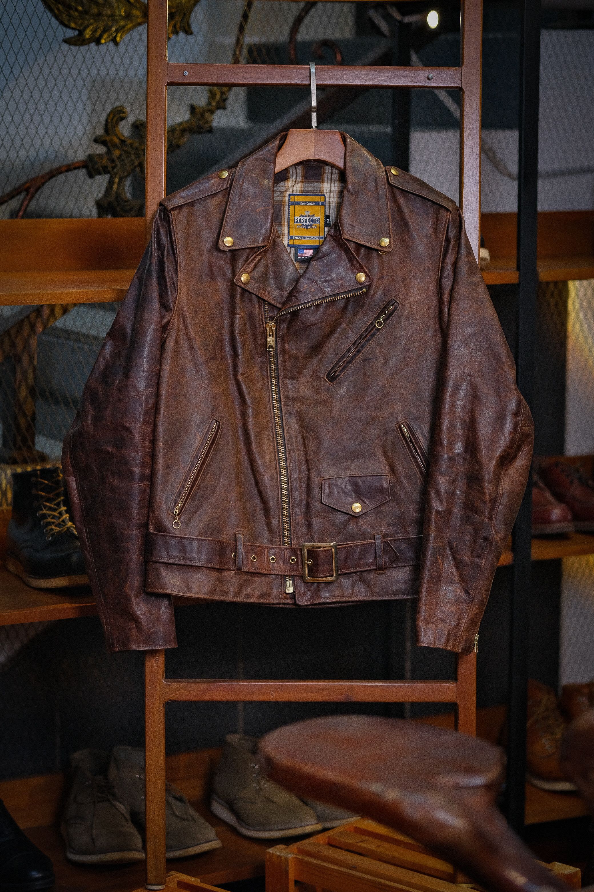 Schott Schott Perfecto 619 Hand Oiled Lightweight Made In USA | Grailed