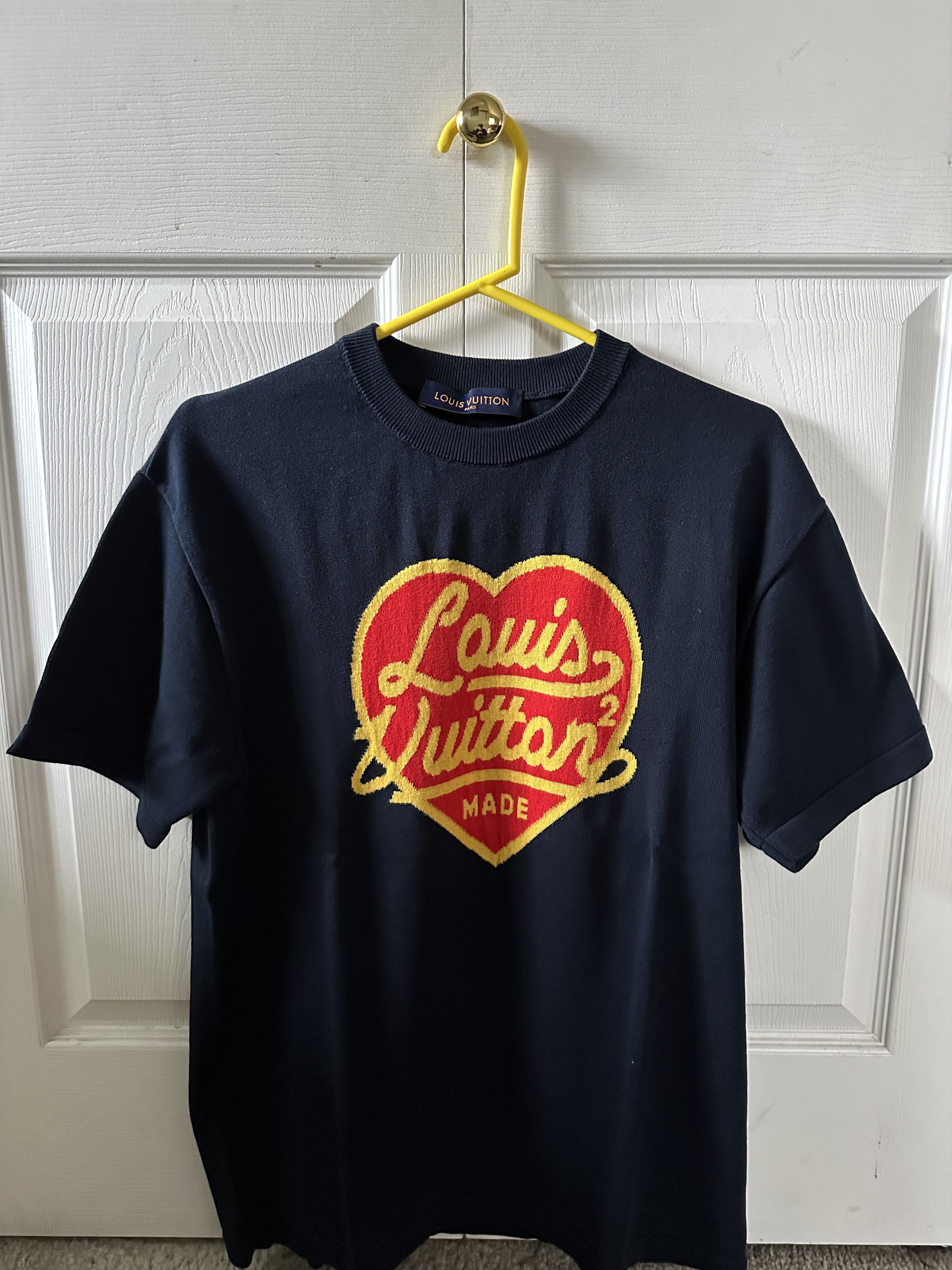 Louis Vuitton Louis Vuitton Intarsia Jacquard Heart Crewneck | Grailed