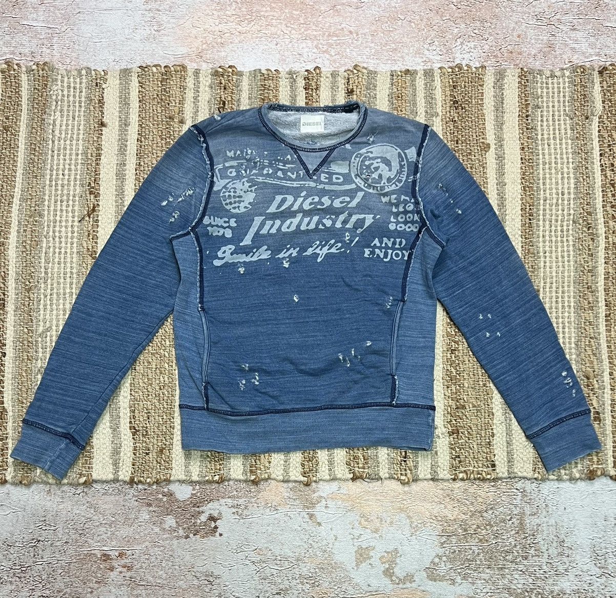 Diesel Diesel Industry distressed sweatshirt | Grailed
