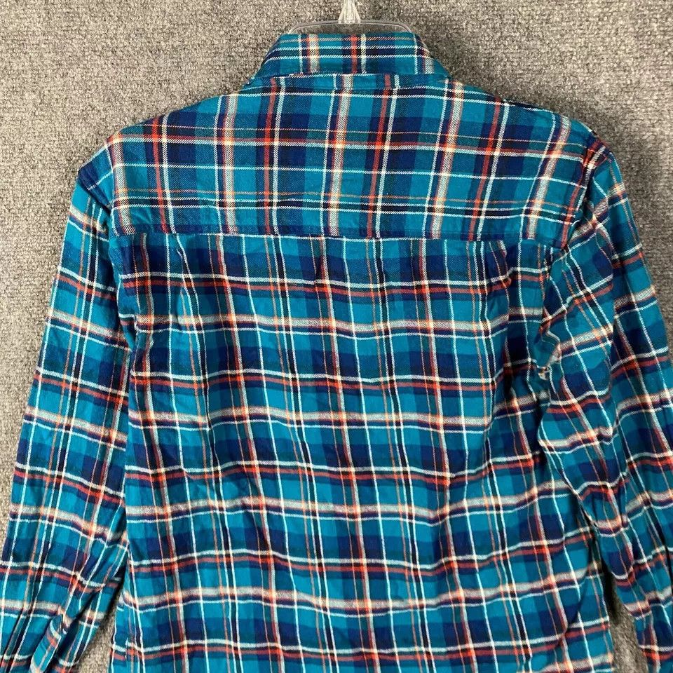VSTR VSTR Flannel Men's Small Plaid Blue 100% Cotton Button Up S | Grailed