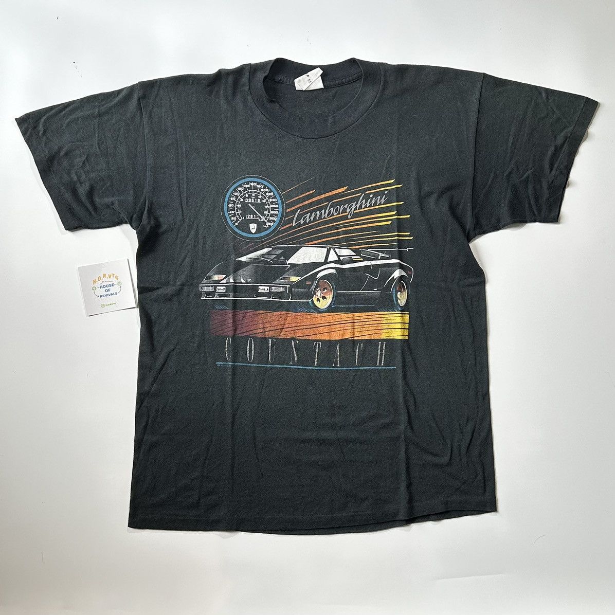 Vintage Vintage 1991 Lamborghini Countach art single stitch shirt | Grailed