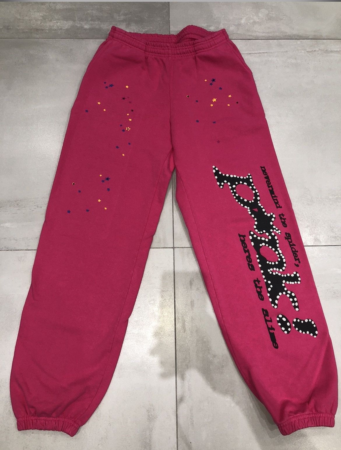 Spider Worldwide PINK SP5DER SWEATPANTS | Grailed