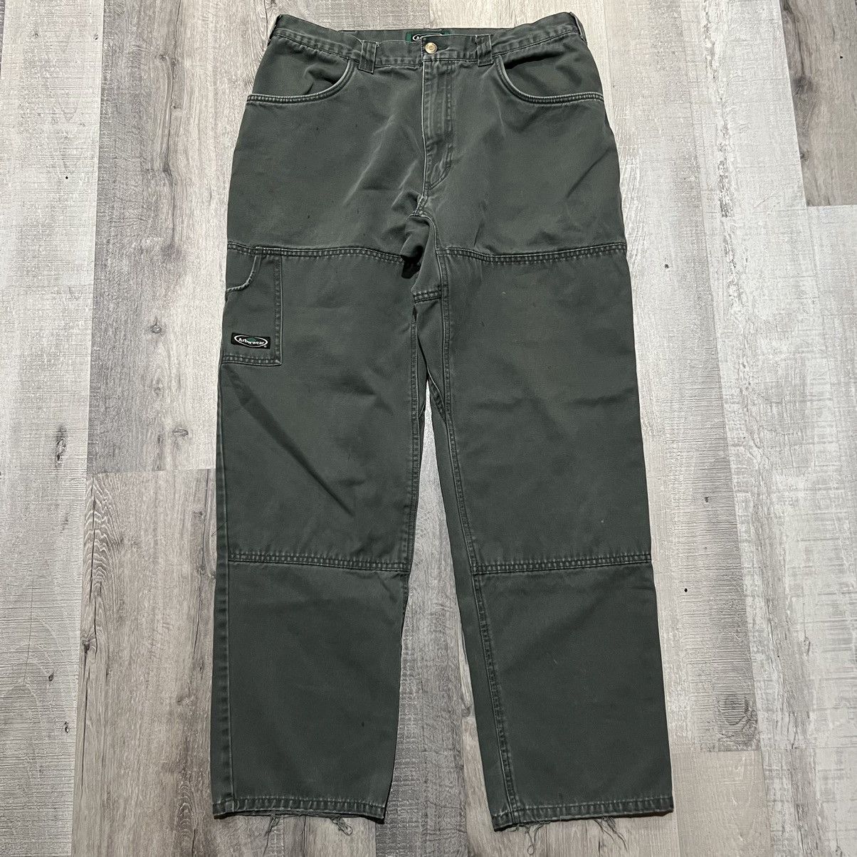 Vintage Arborwear Pants Faded Green Baggy Double Knee Tree Climber ...