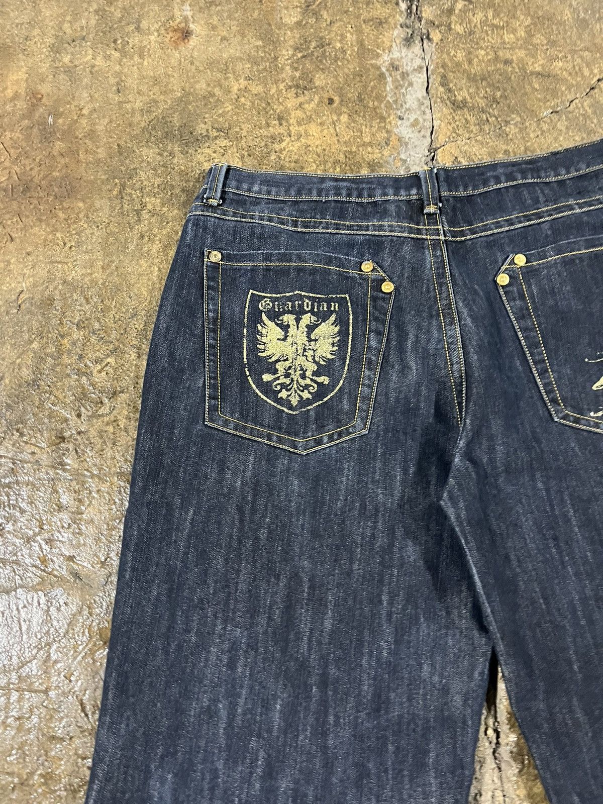 Affliction × JNCO × Vintage Crazy Y2K Baggy Jorts Grunge Wings Skater ...