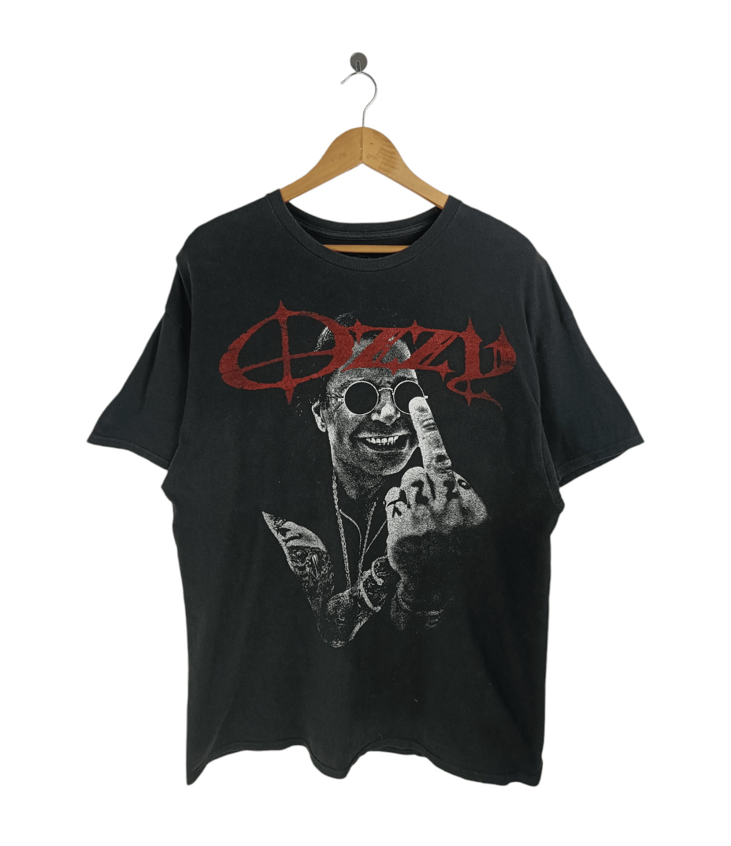 Vintage VINTAGE OZZY OSBOURNE BLACK SABBATH MIDDLE FINGER TEE metal ...