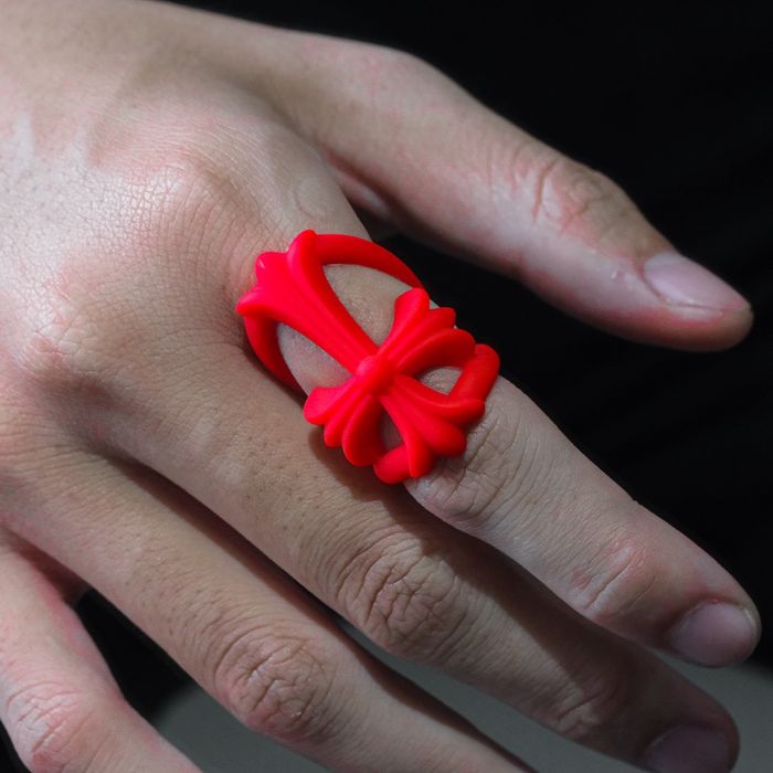 Chrome Hearts CHROME HEARTS INFINITY CROSS - SILICONE RING | Grailed