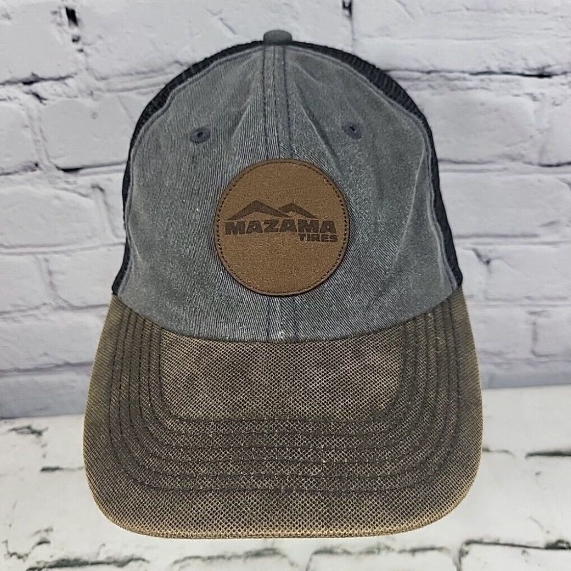 Bally MAZAMA Mens Gray Trucker Style Crew Ball Cap One Size Patch Hat ...