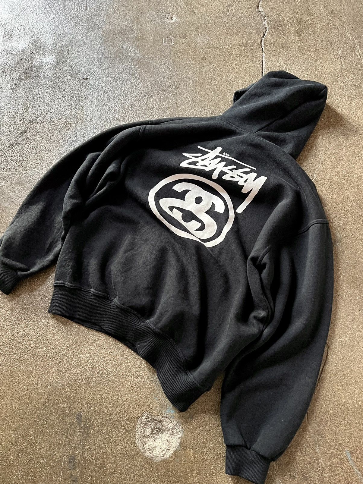 Vintage Vintage 90s stussy hoodie pullover made in usa large | Grailed