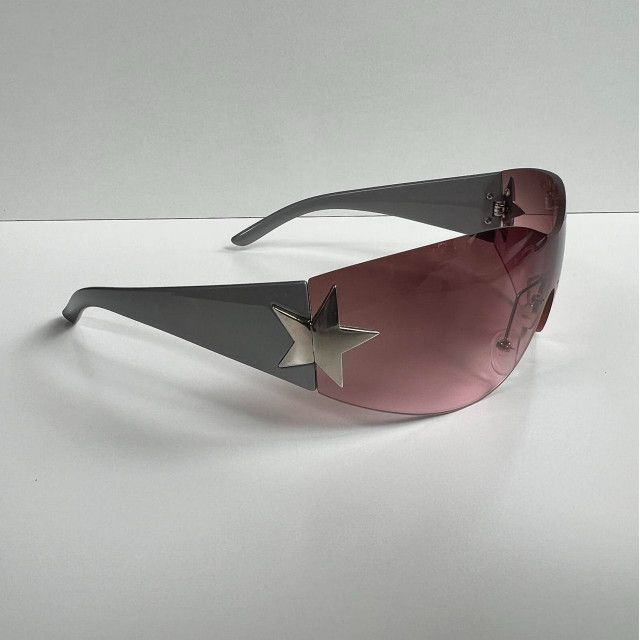 Vintage Y2k 2000s Vintage Style Silver Frameless Star Sunglasses Grailed