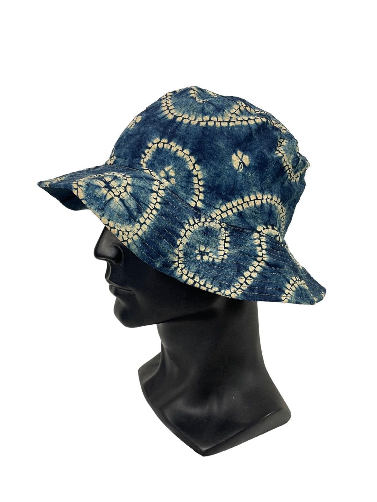 Indigo Vtg Urahara Blue Indigo Dyed Bucket Hat | Grailed