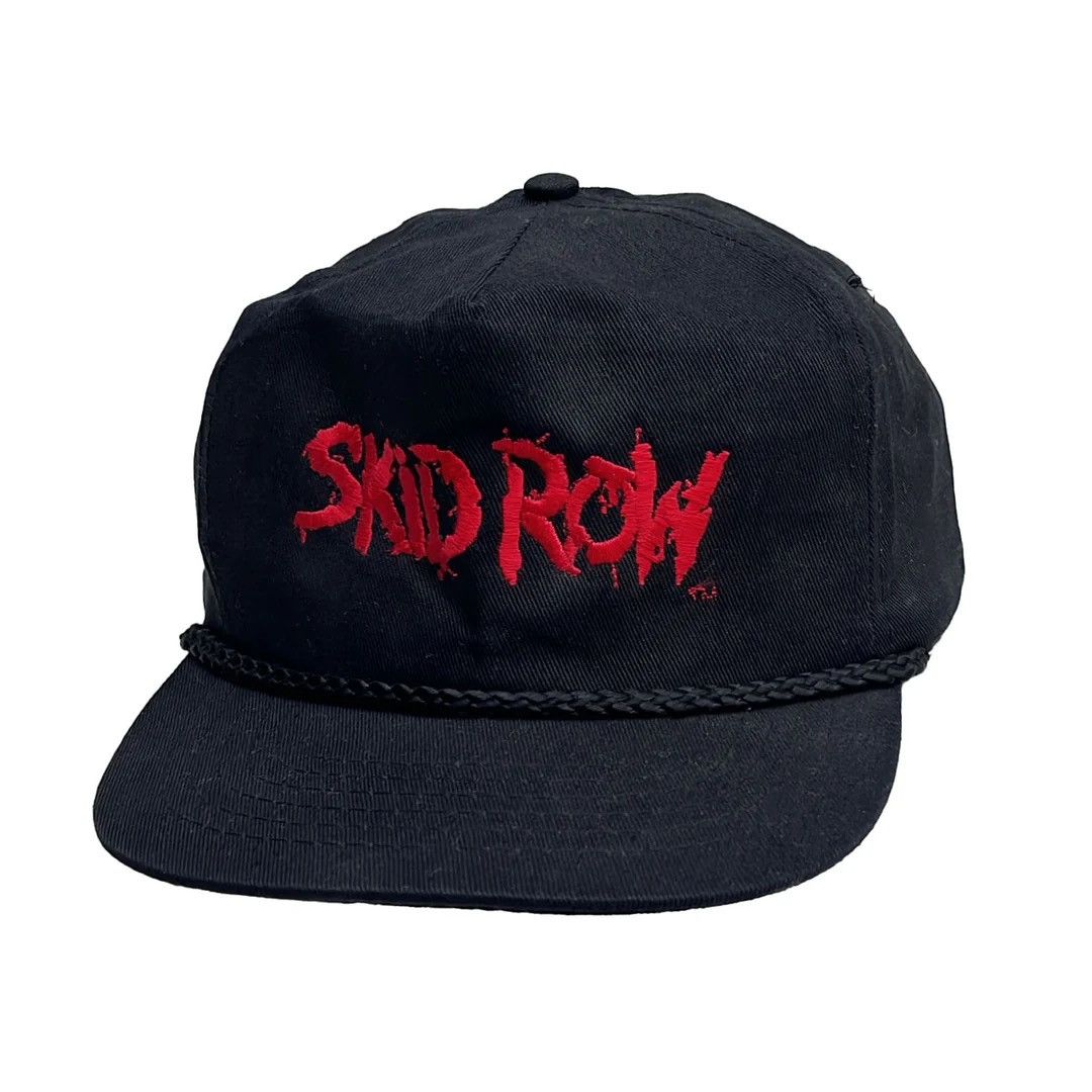 Vintage Skid Row 1980s Vintage Punk Band Logo Snapback Cap Hat | Grailed