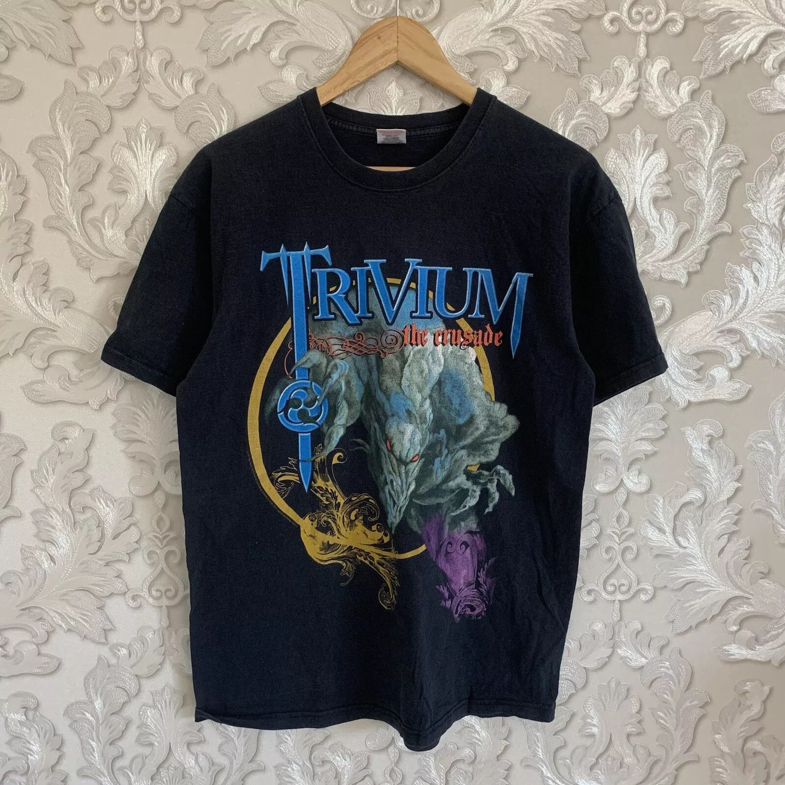 Band Tees × Rock T Shirt × Vintage Vintage Trivium The Crusade" 2006 2-side t-shirt Heavy Metal ...