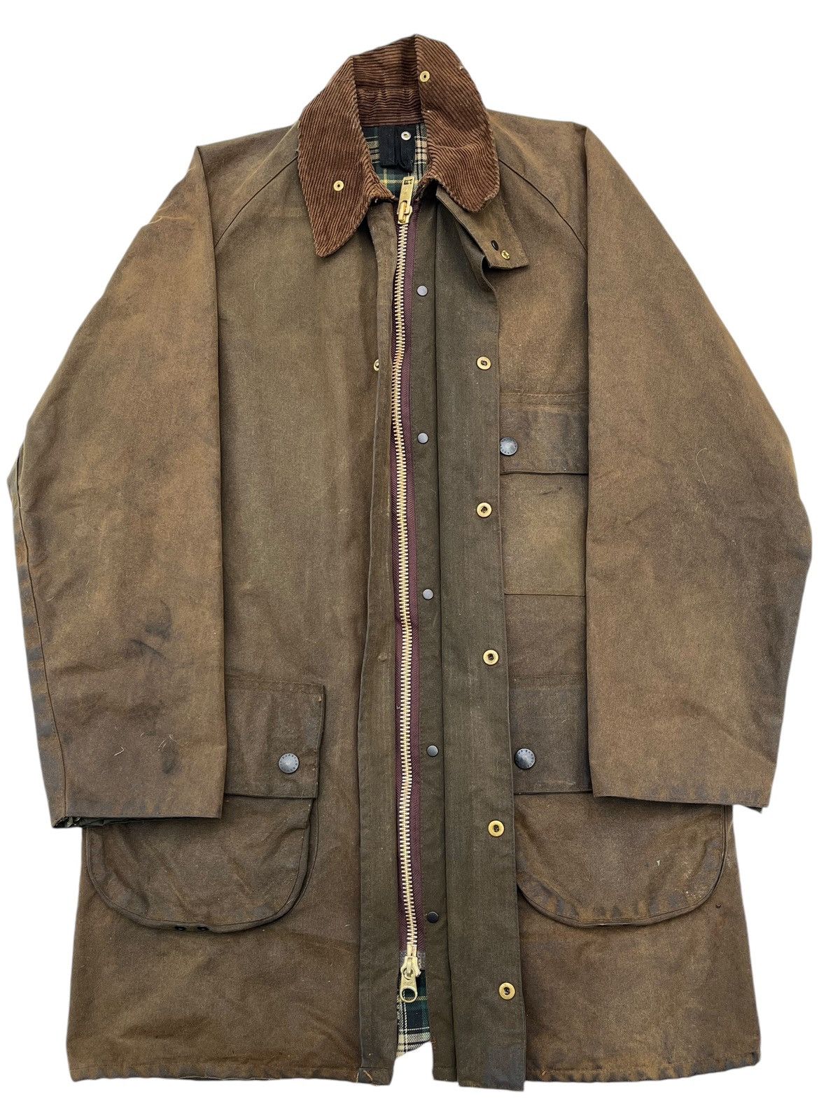 Barbour Vintage Barbour Waxed Solway Zipper Jacket | Grailed