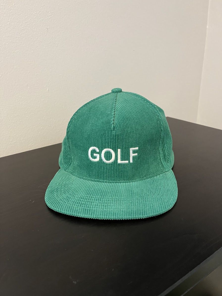 Odd Future Golf Wang Corduroy Snapback Hat Kelly Green | Grailed