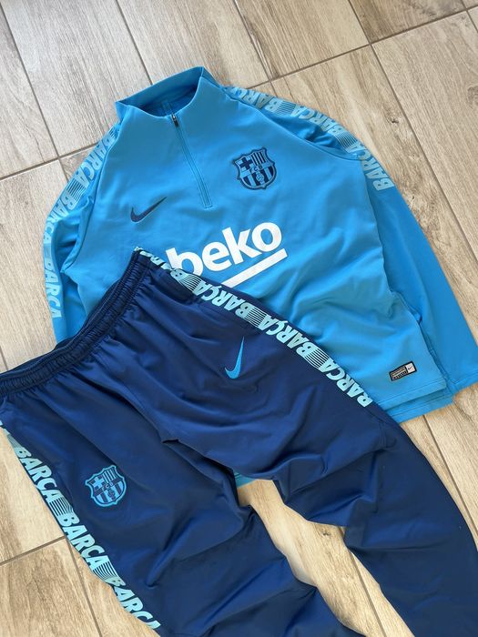 Nike Nike Suit Training FC Barcelona Dri-Fit Blue Beko Soccer | Grailed