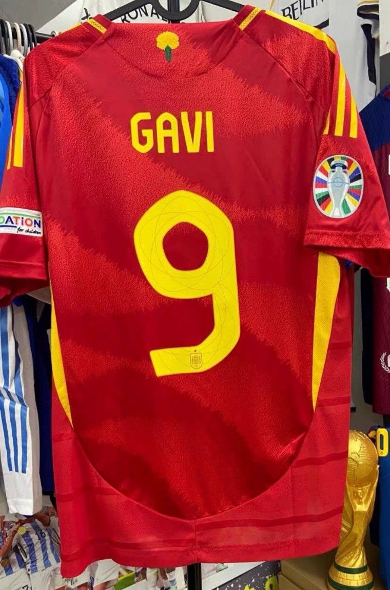 Fifa World Cup 2024 Euro Cup Spain #9 Gavi Jersey Home L | Grailed