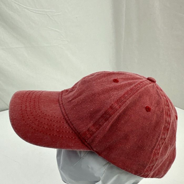 Bally Unbranded Blank Red Ball Cap Hat Adjustable Baseball | Grailed