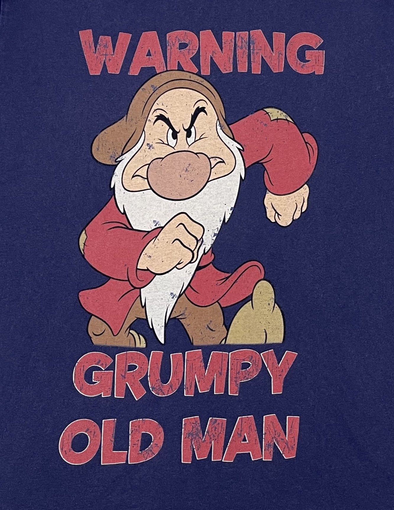Disney × Vintage WARNING GRUMPY OLD MAN Vintage Humor T-Shirts | Grailed