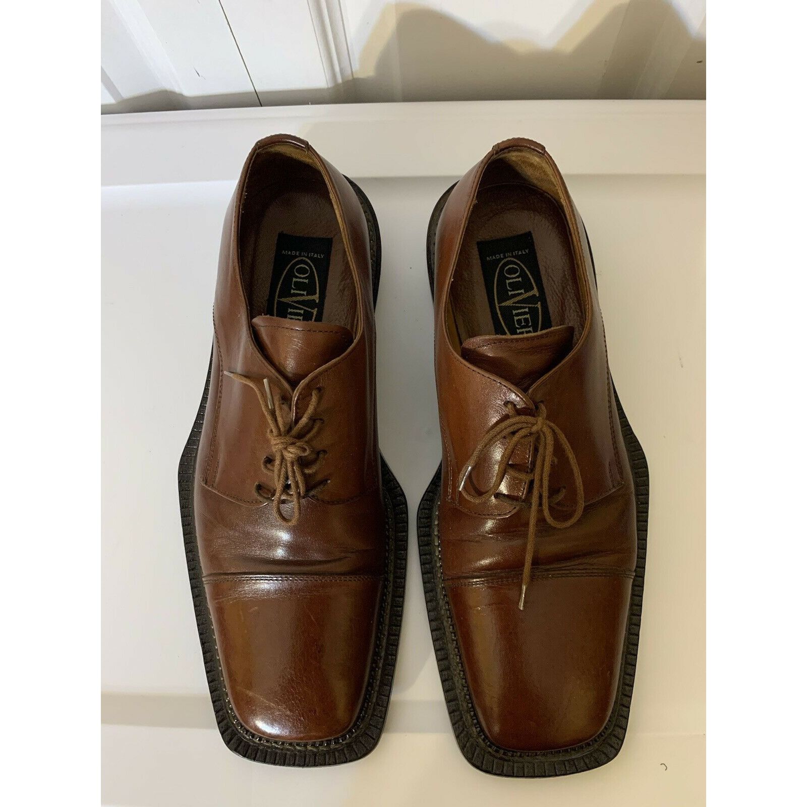 Unkwn Olivier Men’s Sz 9 1/2 D Brown Cap Shoe Very Fine Leather Ma ...