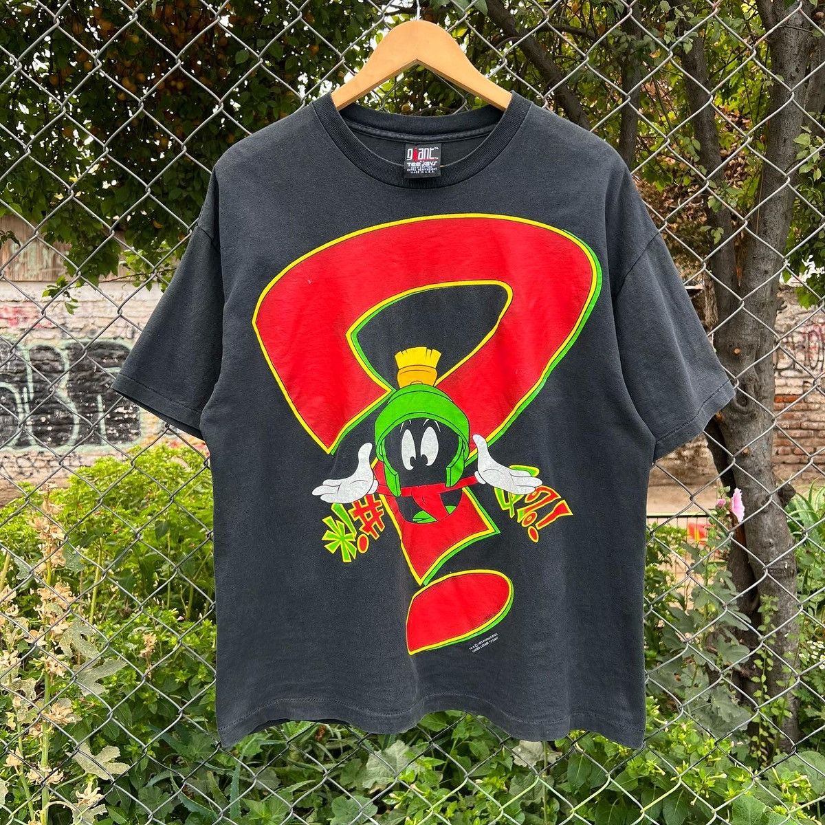 Vintage × Warner Bros Marvin the martian big print vintage tee giant ...