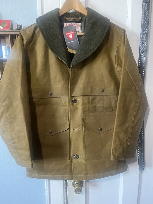 Filson NWT FILSON TIN CLOTH PACKER HUNTING COAT PRIMALOFT WAXED | Grailed