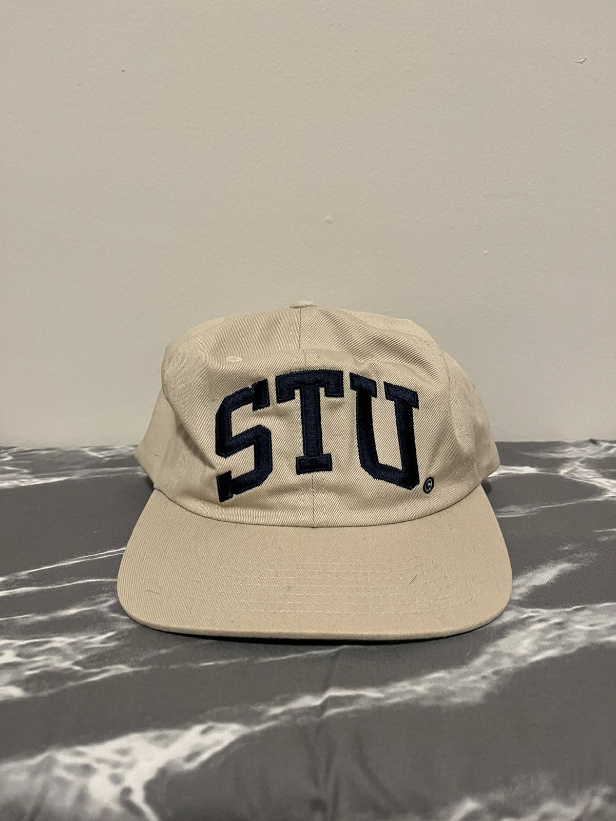 Stussy Stussy Stu Arch Collegiate Strapback Hat | Grailed