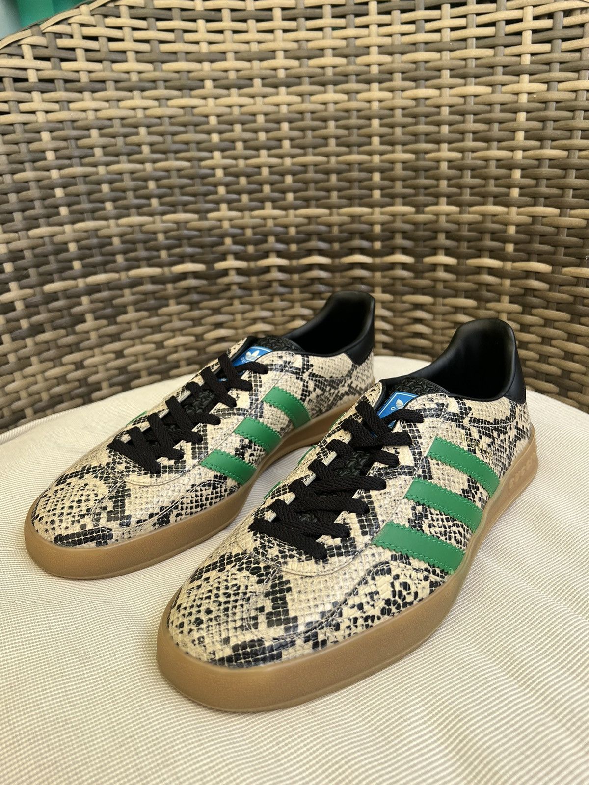 Adidas Adidas x Gucci python print Gazelle Sneaker | Grailed
