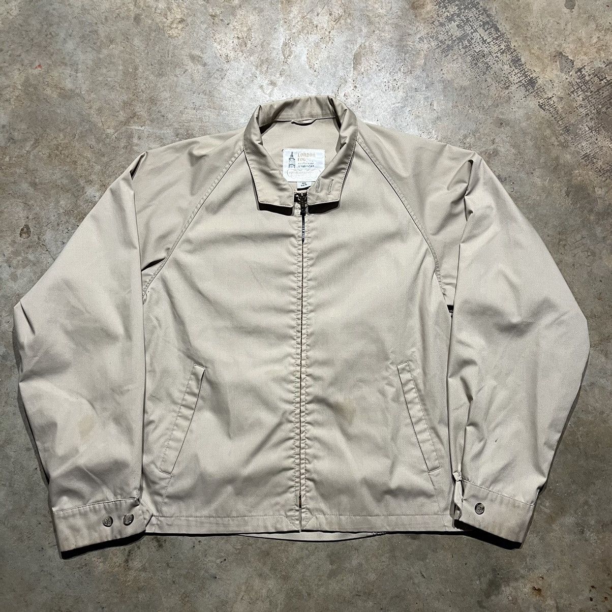 London Fog × Talon × Vintage Vintage 60s London Fog Tan Talon Boxy ...