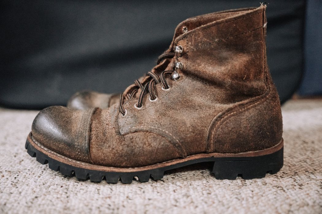 Red Wing Red Wing Iron Ranger - Waxed Flesh + Vibram Logger Sole | Grailed